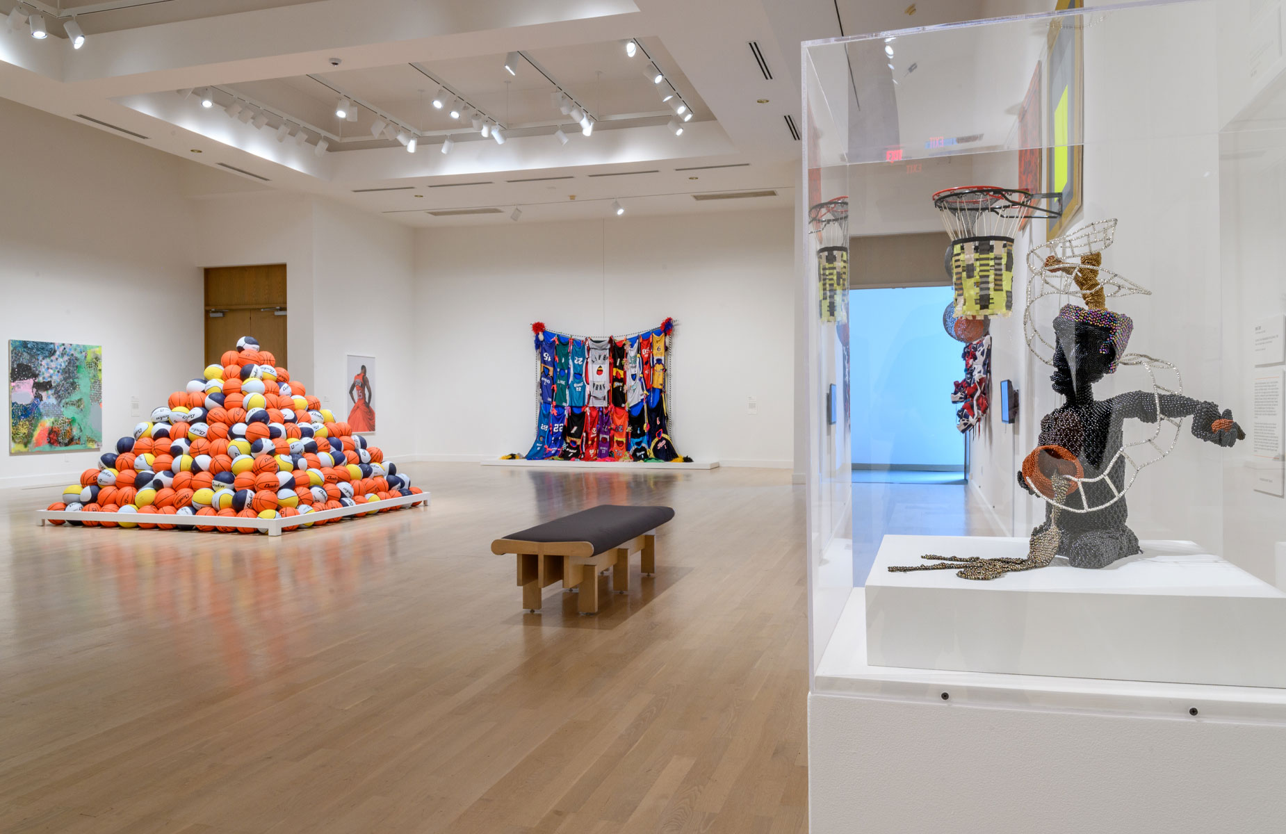 To the Hoop, Installation-5 - Weatherspoon Art Museum