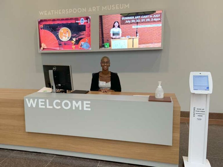 Atrium Renovations Support Visitor Services - Weatherspoon Art Museum